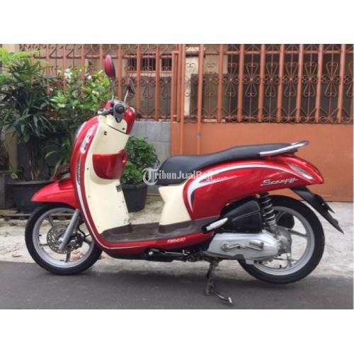 Honda Scoopy Stylish FI Tahun 2014 Merah Cream Mulus di Jakarta Pusat ...