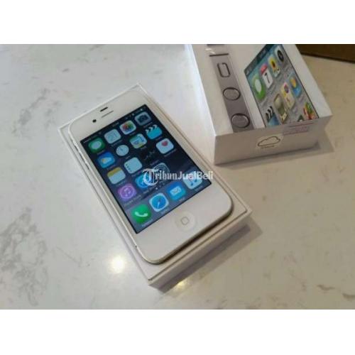 IPhone 4s White 64gb Handphone Bekas Mulus Original Lengkap Murah di Bandung - Tribun JualBeli