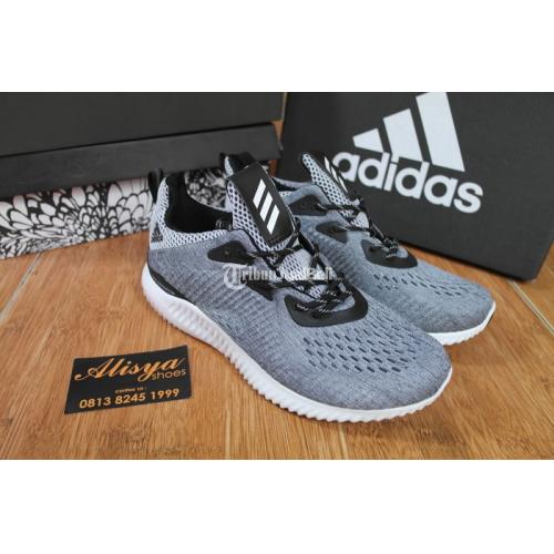 Sepatu Adidas Alphabounce Engineered Mesh Grey Premium BNIB Sneaker ...