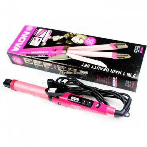 Nova Catok Rambut 2 in 1 Hair Beauty Set Curly n Straightening Catokan Rambut di Jakarta ...
