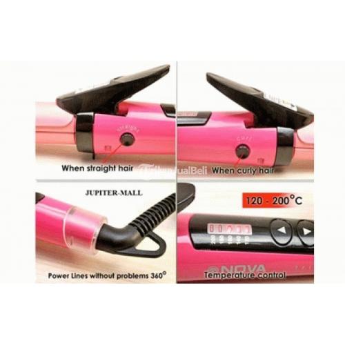 Nova Catok Rambut 2 in 1 Hair Beauty Set Curly n Straightening Catokan Rambut di Jakarta ...