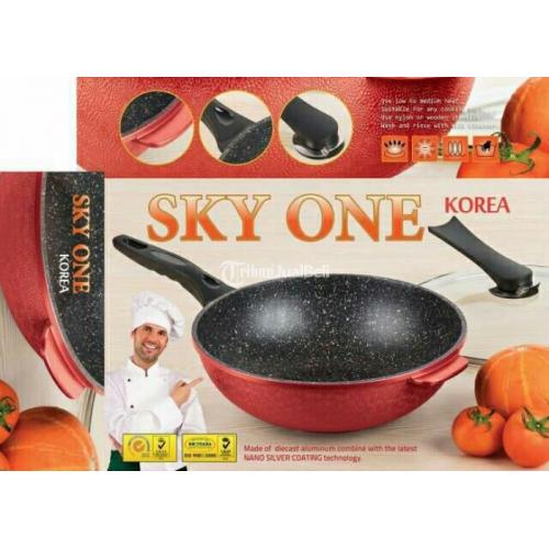 Panci Wajan Wok Pan Sky One Ukuran 30cm Alat Masak Bahan Anti Lengket ...