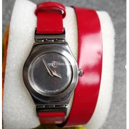 Jam Tangan Ori Swatch Irony AG 2001 Ladies Leather Strap Kondisi Sangat ...