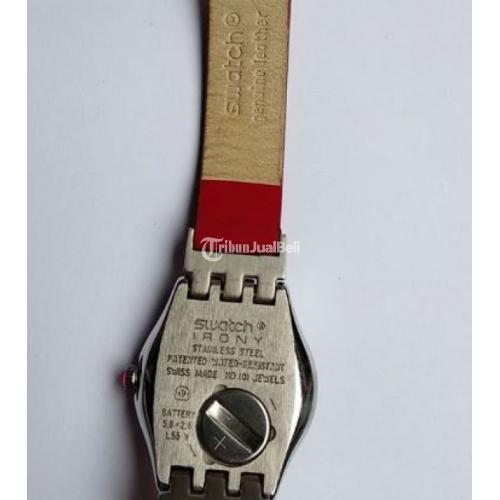 Jam Tangan Ori Swatch Irony AG 2001 Ladies Leather Strap Kondisi Sangat ...