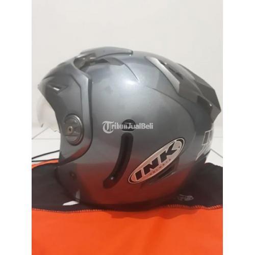 Helm Half Face Murah INK T1 Bekas Original Size M Double Visor Normal ...