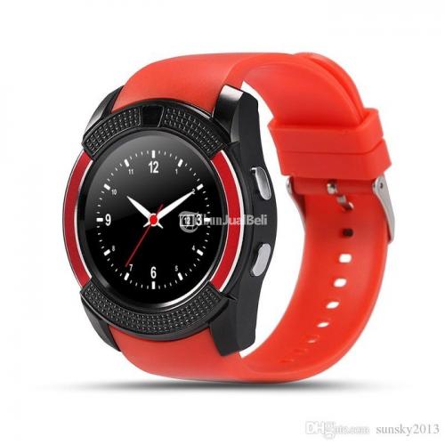 Jam Tangan Smartwatch Smart Watch V8 Bluetooth Sim Card Memory Murah di ...