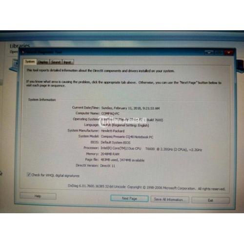 Laptop Notebook HP Compaq CQ40 Core 2 Duo Bekas Second Harga Murah di ...