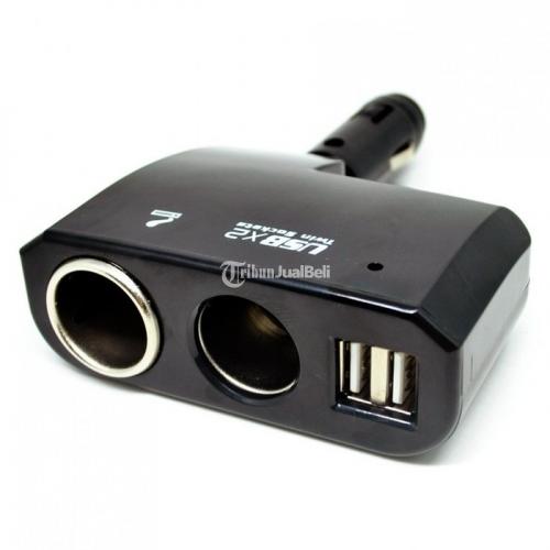 Car Charger Cigarette Splitter 2 Socket & 2 USB 5V 2.1A Harga Murah di ...