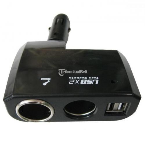 Car Charger Cigarette Splitter 2 Socket & 2 USB 5V 2.1A Harga Murah di ...