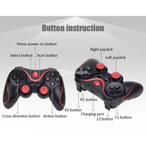Terios T3 Wireless Bluetooth 3.0 Gamepad Controller Joystick Android ...
