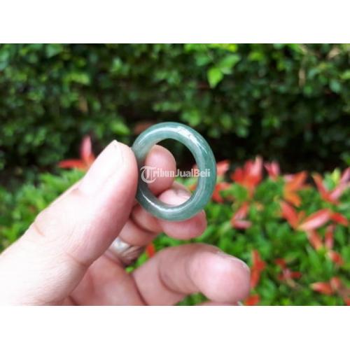 Cincin Batu Permata Giok Jadeite Jade Type A Fei Cui JDT007 Oily Green ...