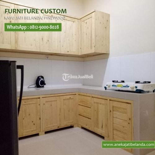Kitchen Set Berkelas Jati Belanda Warna Kayu Solid di Jakarta Timur ...