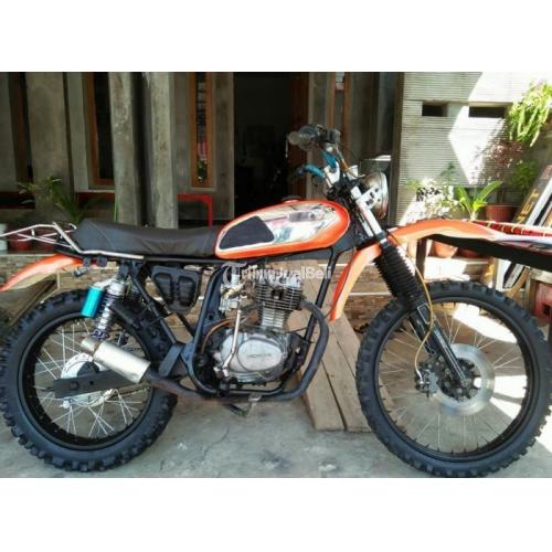Trail Modifikasi Retro Surat Komplit Basic GL 100 Cat Oke di Blitar ...