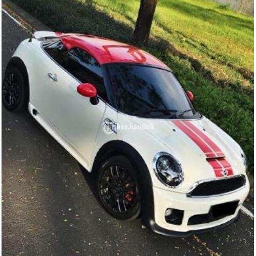 Mobil Mini Cooper S JCW Coupe 2012 White on Black B Pajak Panjang Full ...