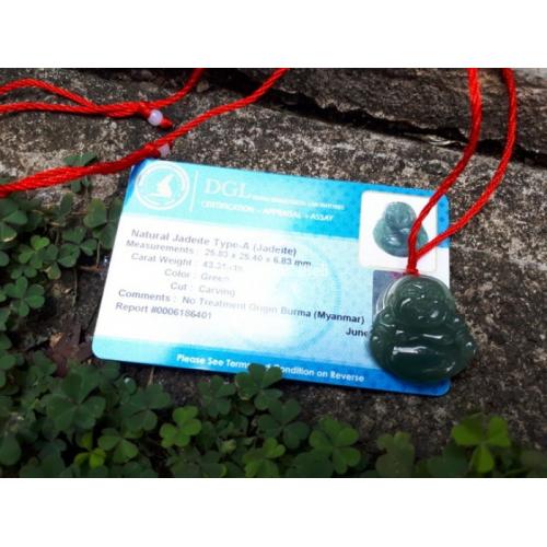 Batu Permata Natural Giok Jadeite Jade Tipe A Maitreya Carving JDT012 ...