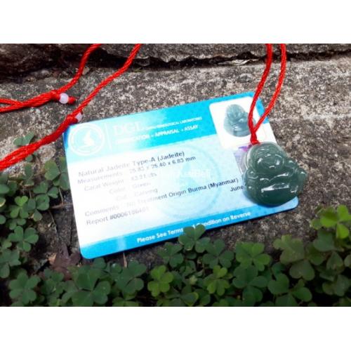 Batu Permata Natural Giok Jadeite Jade Tipe A Maitreya Carving JDT012 ...
