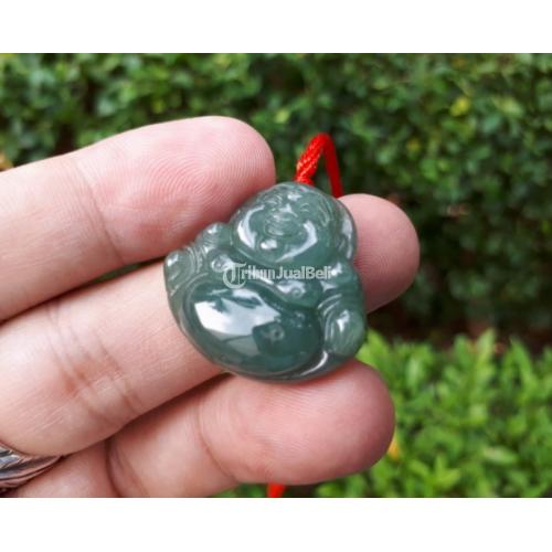 Batu Permata Natural Giok Jadeite Jade Tipe A Maitreya Carving JDT012 ...