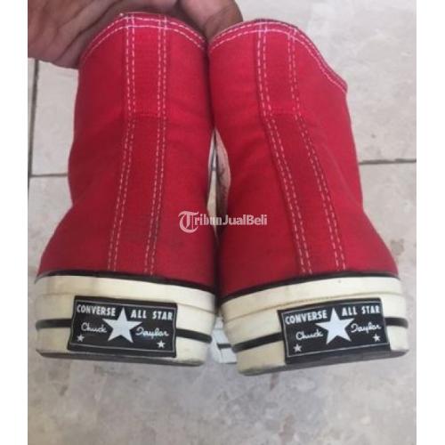 Sepatu Converse 70s Merah Like New Size 11 Ada Box dan Tisu di Surabaya ...