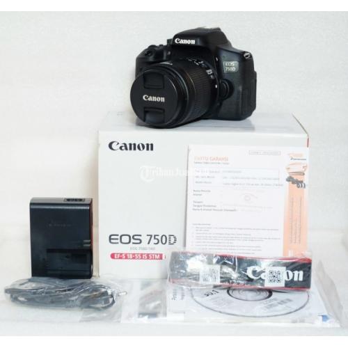 Kamera DSLR Murah Canon 750D Second Normal Lengkap Lens Kit Garansi di ...
