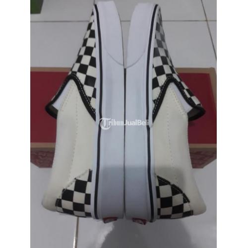 Sepatu Sneaker Vans Checkerboard Black/White Size 8 Warna Bagus Minus ...