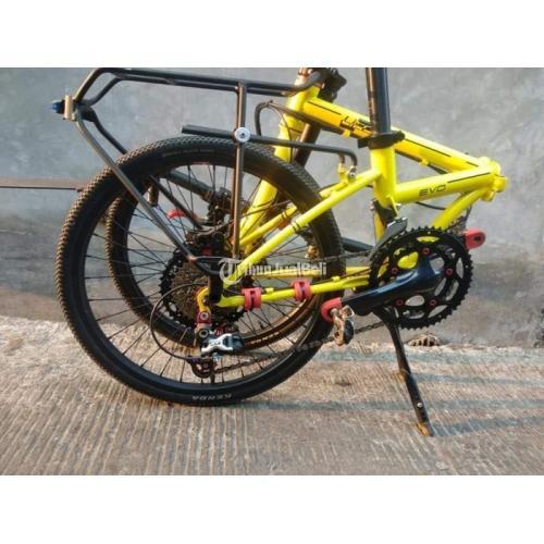 Sepeda Lipat Murah Litepro Evo Bekas Rakitan 22 Inch Normal Ada Bonus ...