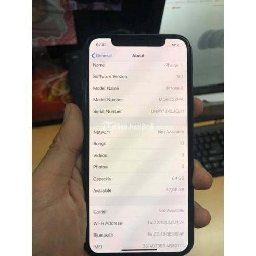 IPhone X 64GB Inter Space Grey ZP/Z Fullset Original Normal Harga Nego ...