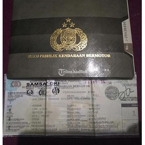 Honda CBR OLD Asli Warna Kuning Surat Lengkap Mesin Standar Kelistrikan ...