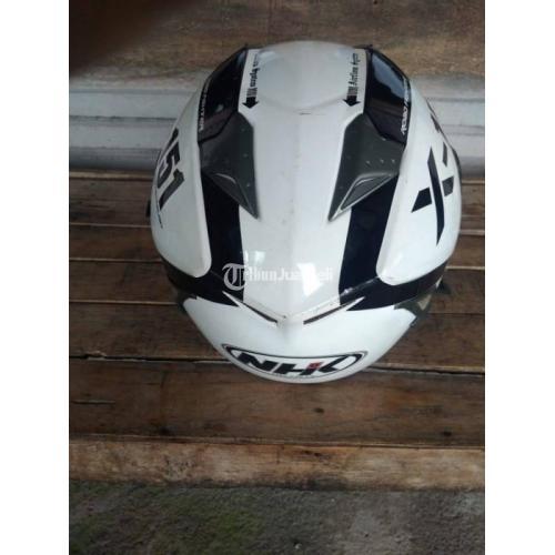 Helm Fullface NHK X 151 Putih Hitam Busa Oke Helm Lecet Pemakaian Saja ...