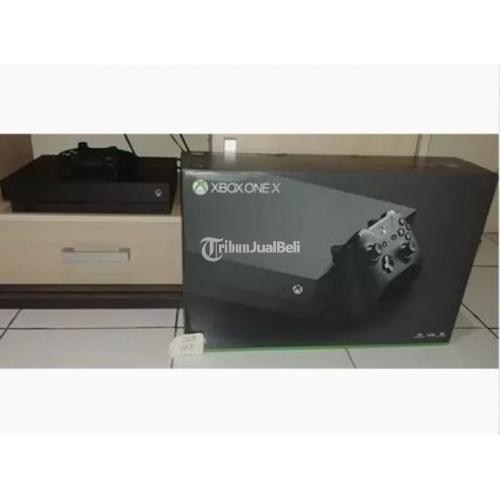 Konsol Xbox One X Bekas 1TB Warna Black Lengkap Mulus Segel Normal Full ...