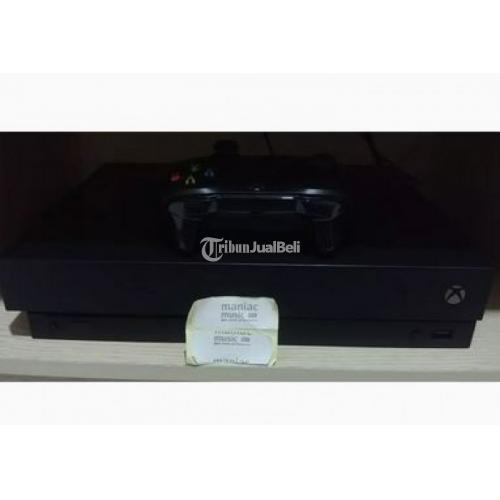Konsol Xbox One X Bekas 1TB Warna Black Lengkap Mulus Segel Normal Full ...
