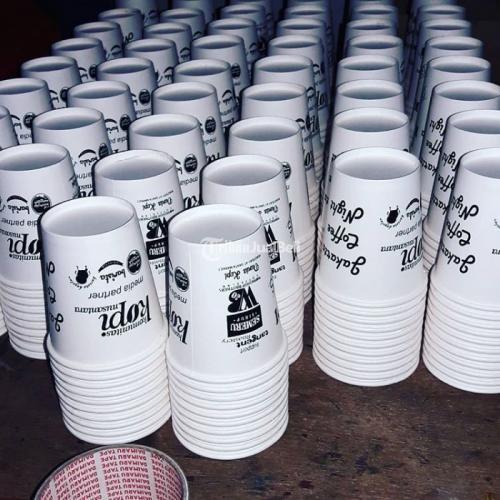 Cetak logo gelas plastik semua ukuran cup 22oz 16oz 18oz 12oz 14oz dll ...