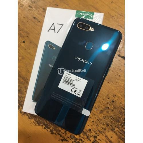 Oppo A7 Ram 6/64 GB Blue Dual SIM Mulus Bagus Fullset Normal no Minus ...