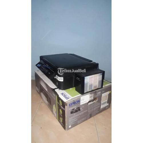 Printer Epson L385 Second Print Scan Copy Wifi Nozzle Full Lengkap Dus ...