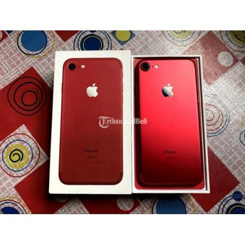 HP Iphone 7 128GB Bekas Warna Merah Mulus Lengkap Normal Baterai Awet ...
