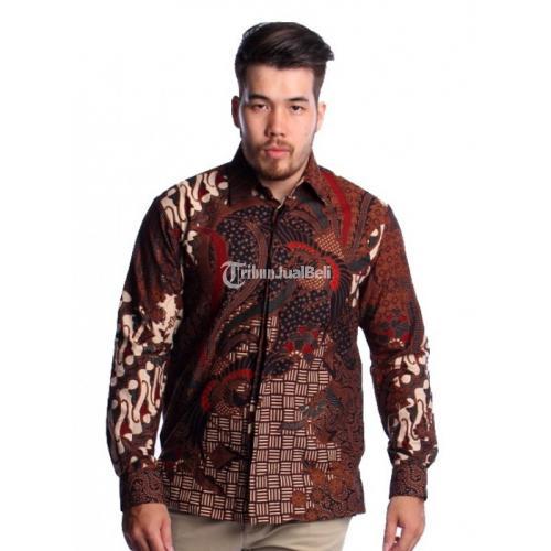 BATIK SOLO ASLI SP442 Hem Batik Pria Lengan Panjang Iwan Tirta Kasuari ...