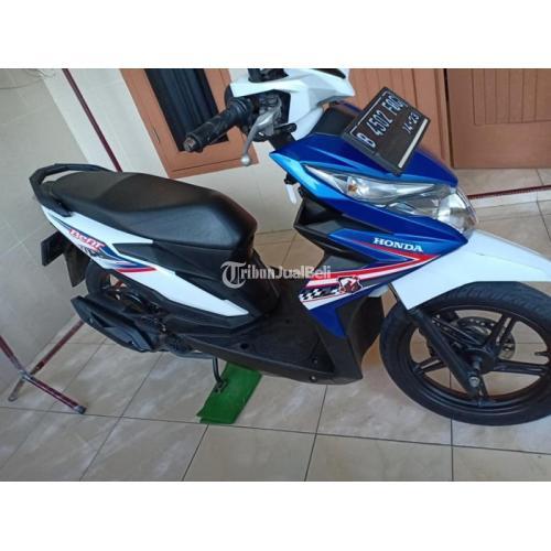 Honda Beat ECO CBS 2018 Biru Putih Plat Bekasi Surat Komplit Hidup ...