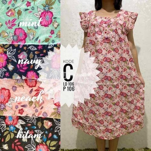 Baju Daster Cantik Motif Bunga Bahan Nyaman Dingin Murah Ada Pilihan di ...