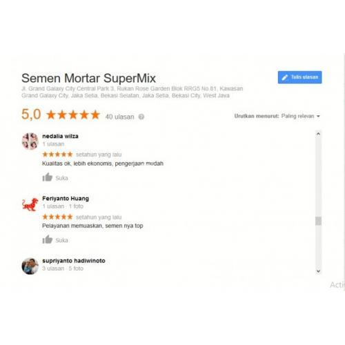 Semen Mortar Plesteran Mutu Terjamin Harga Murah di Jakarta - Tribun ...