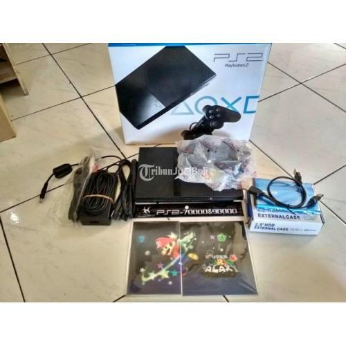 Konsol Sony PS2 Slim Bekas Hardisk 40GB Fullset Like New Siap Main ...