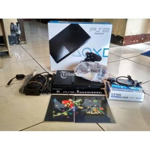 Konsol Sony PS2 Slim Bekas Hardisk 40GB Fullset Like New Siap Main ...