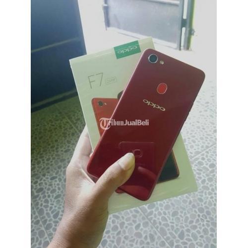 HP Oppo F7 Bekas Warna Merah Mulus Android Ram 4GB/64GB Lengkap Normal ...