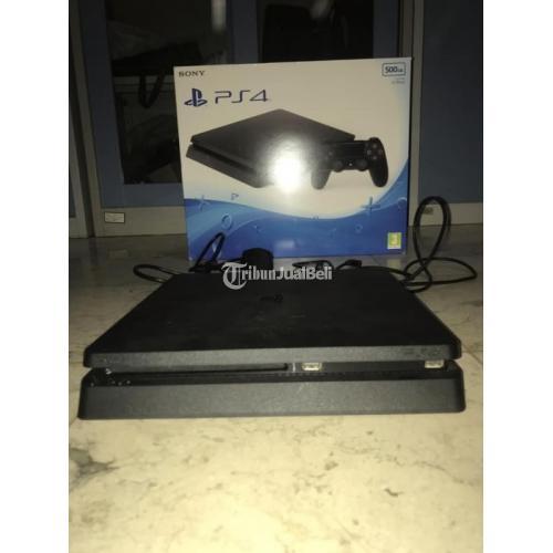Sony PS4 Slim Jet Black Seken Normal Mulus Mesin No Kendala Harga Nego ...