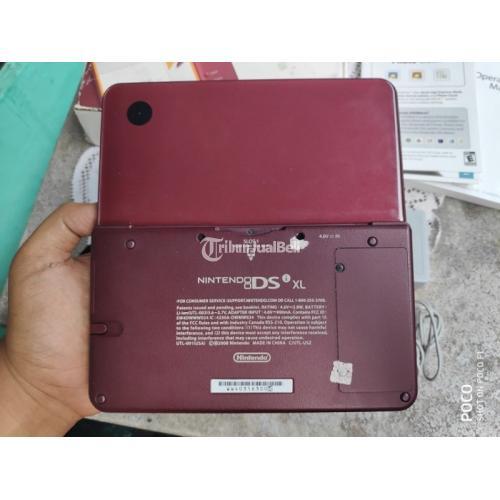 Nintendo DS DSi XL NDS Burgundy Seken Fullset With GEi 4GB Normal Mulus ...