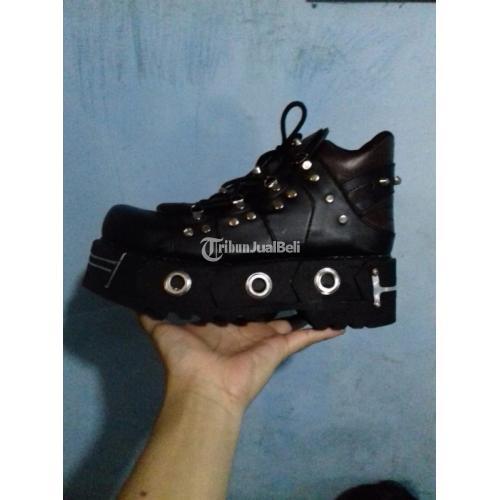 Sepatu Rock Low Hitam Keren Handmade Size Bisa Request di Bandung ...