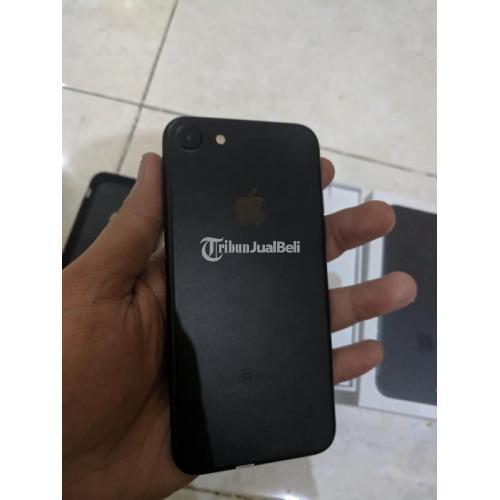 Iphone 7 32Gb Black MAtte Second Ex Inter Fullset Mulus Normal No Minus ...