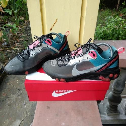 Sepatu Nike Nike React Element 87 Blue Chill Solar Red Size 43 Minus ...