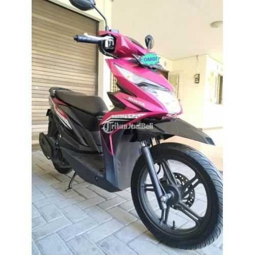 Honda Beat 2017 Akhir Plat L Tipe CBS ISS Magenta Hitam Mulus Mesin ...