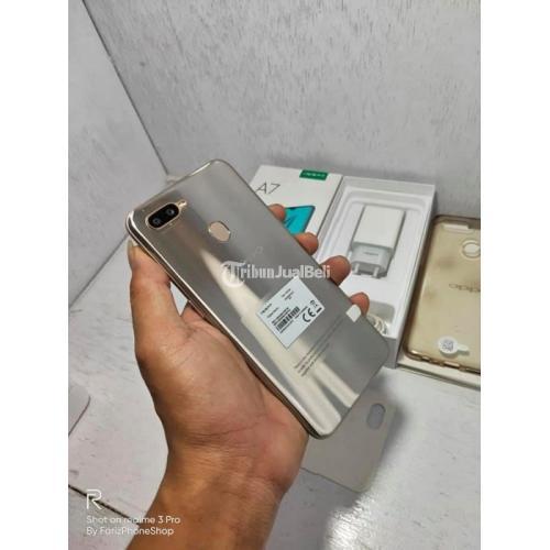 HP Oppo A7 Gold Ram 4/64GB Bekas Fullset Ori Mulus No Minus di ...
