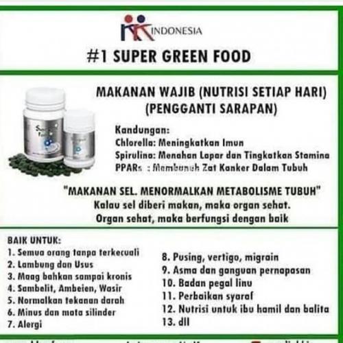 Supergreen Food (SGF) Ideal dan Aman Untuk Segala Usia di Bandung ...