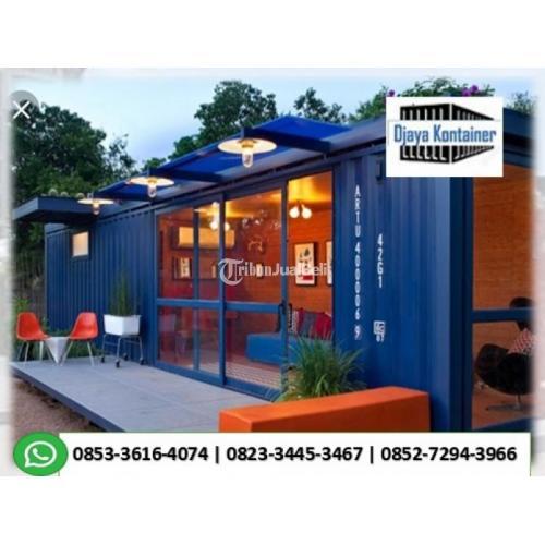 Rumah Kontainer Jogja Direksi Mess Container Cafe di Jakarta Utara ...